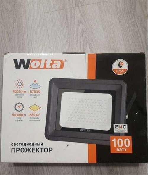 Прожектор светодиодный wolta 100w