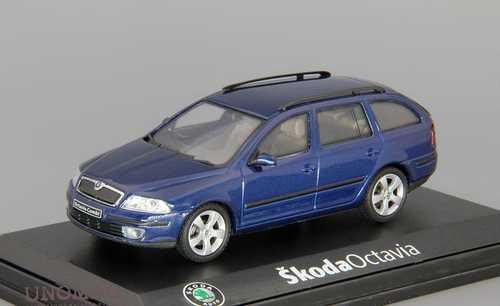 1:43 Skoda Octavia Combi 2004, blue dynamic. Abrex