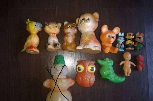 Игрушки СССР резиновые и пластиковые