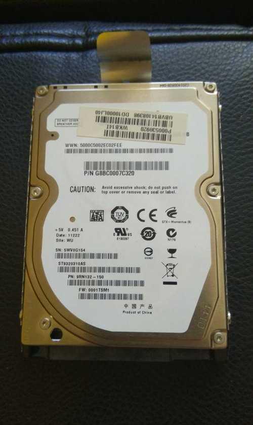 HDD 2.5 SATA 320Gb Жесткий диск для ноутбука