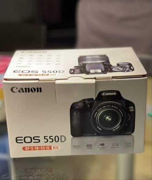 Зеркальный фотоаппарат canon eos 550D коробка