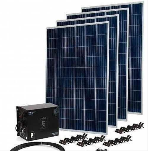 Солнечная панель 250вт Х4+ ибп teplocom solar-1500