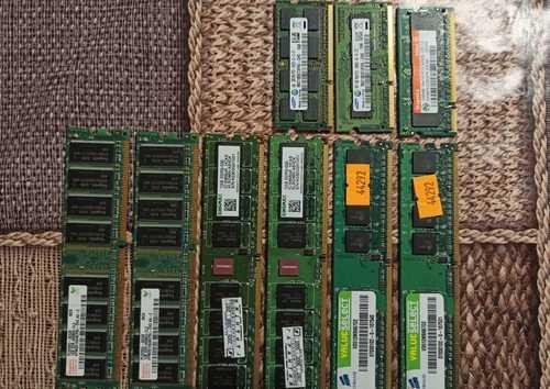 Память dimm и SO-dimm DDR DDR2 DDR3