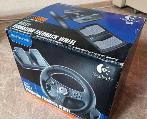 Руль Logitech Rally Vibration Feedback Wheel PS2
