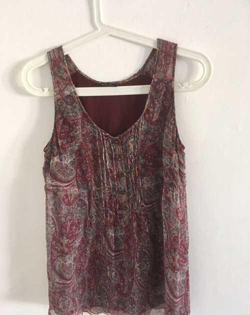 Топ шелковый Massimo Dutti, xs