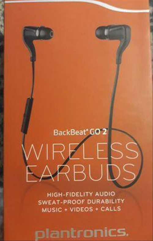 Беспроводные наушники Plantronics BackBeat Go2