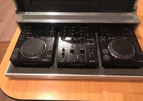 Pioneer пульт DJM 350, 2 CDJ 350 в кейсе