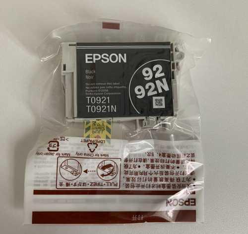 Картридж Epson 92 92n чёрный