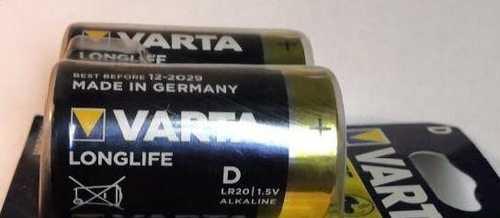 Батарейки varta longlife LR20 /1.5V alkaline