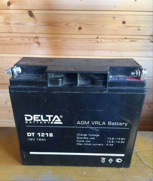 Аккумуляторная батарея delta dt 1218