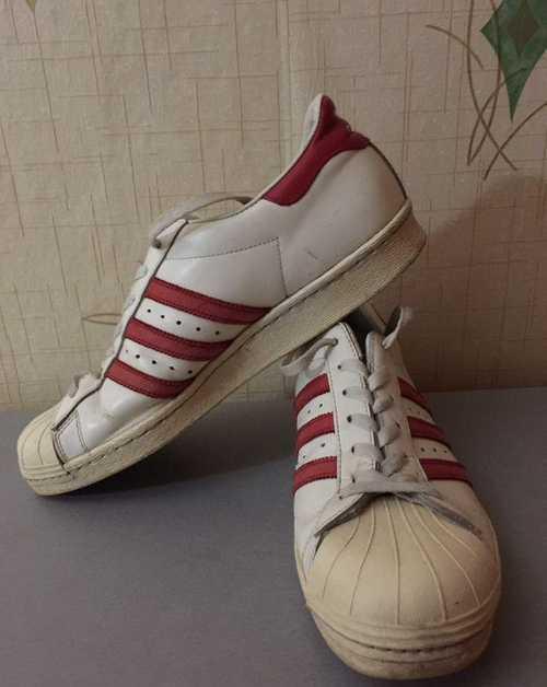 Adidas Superstar 80s DLX red