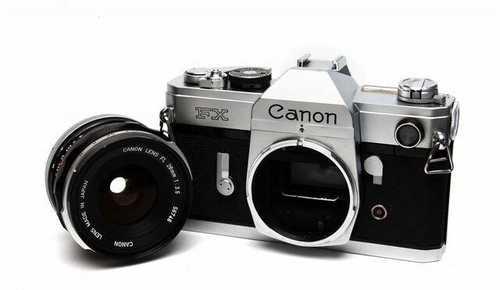 Canon FX + Canon FL 28mm f3.5