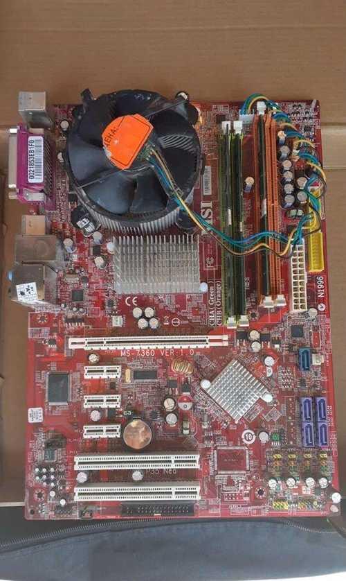 Комплект Q6600 + MSI P35 Neo + 6Gb DDR3
