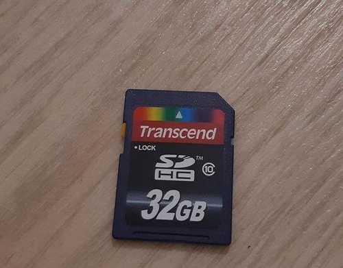 Карта памяти sdhc Transcend 32GB