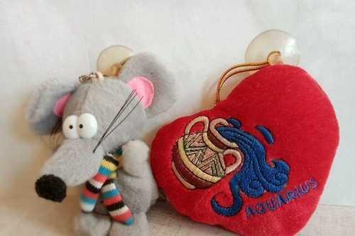 Мягкие игрушки - Мышка и Сердце