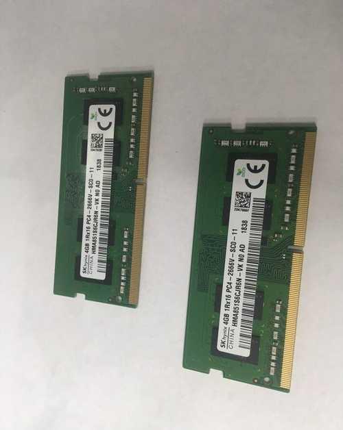 Hynix DDR4 2666 MHz 2х4гб (8гб)