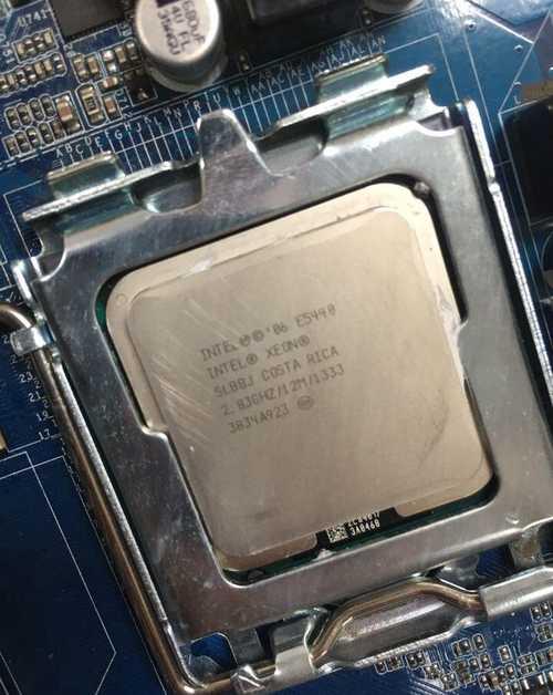 Материнская плата и процессор Intel Xeon E5440