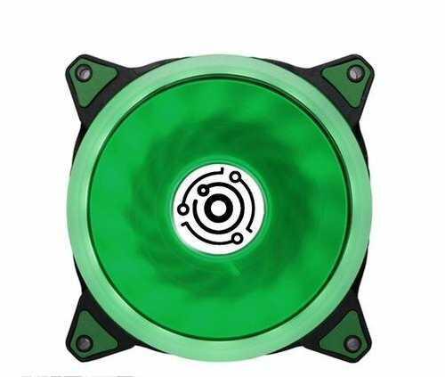 Кулер для Корпуса 120*120 (Зелёный) Molex + 3 Pin