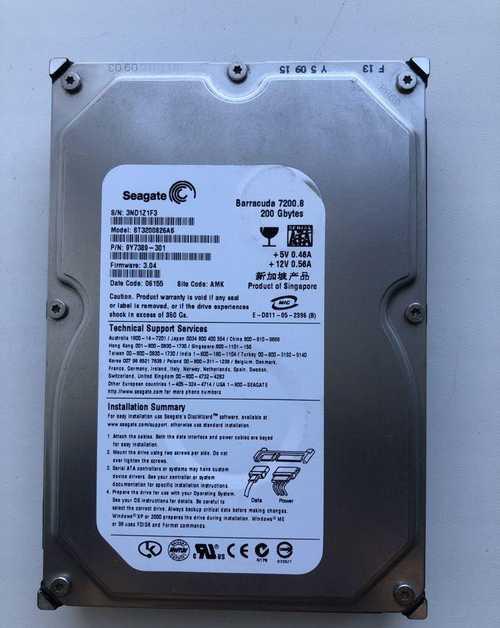 Жесткий диск 200gb HDD seagate barracuda