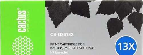 Картридж Cactus CS-Q2613X (HP 13X) черный