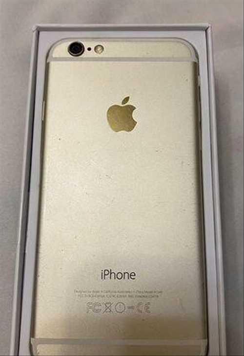 Телефон iPhone 6 gold