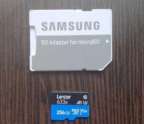 Карты памяти lexar Micro SD 256 gb