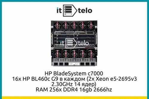 Блейд-система HP с7000 + 16x BL460cG9