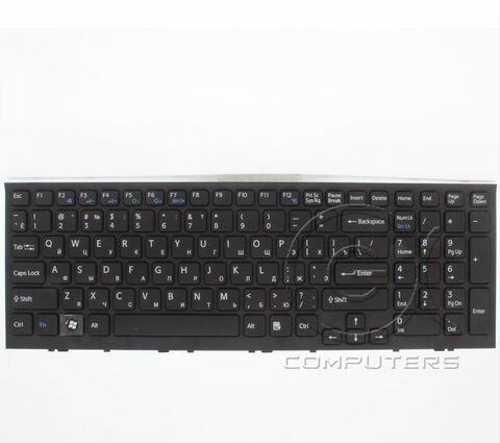 Клавиатура для Sony VPC-EE черная RU с рамкой