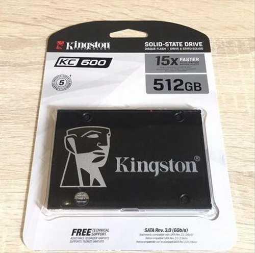 SSD 512 Gb KC600 SATA 6Gb/s Kingston