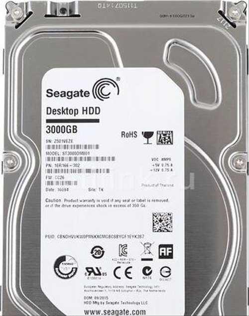 Жесткие диски Seagate ST3000DM001 3Tb (2 шт)