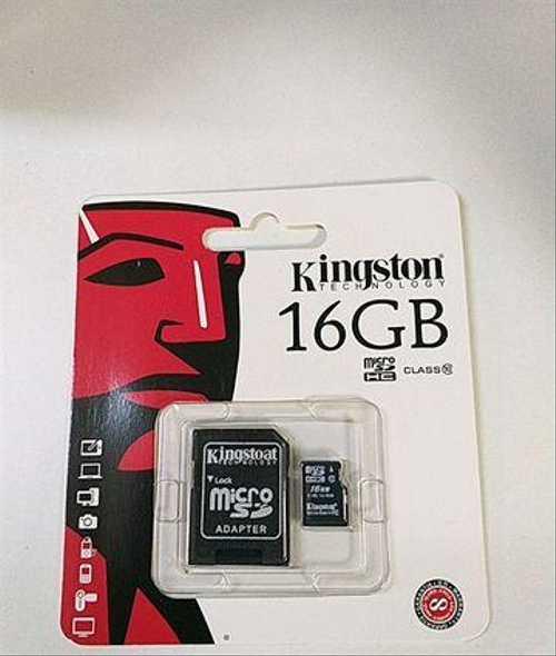 Карта памяти kingston 16gb