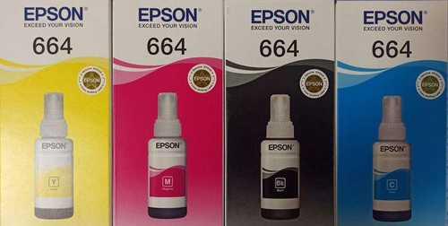 Чернила для принтера epson 664