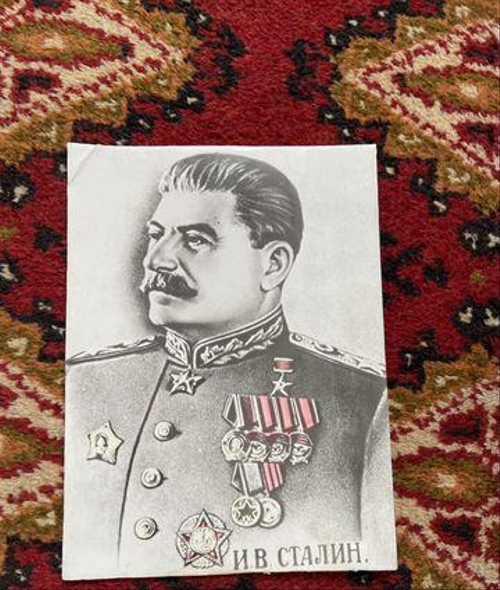 Портрет И.В. Сталин картина СССР