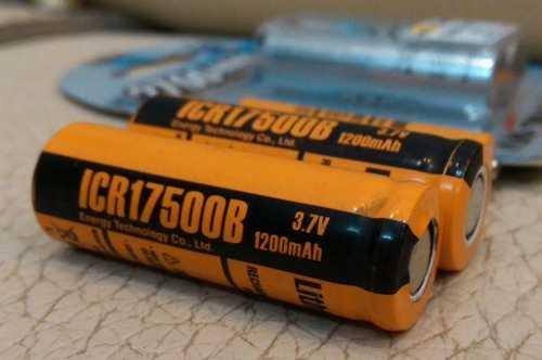 Аккумулятор li-ion ICR17500 ET 1200mAh 3.7V