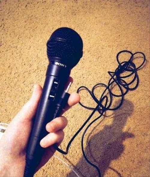 Микрофон для караоке sony f-vj22\c