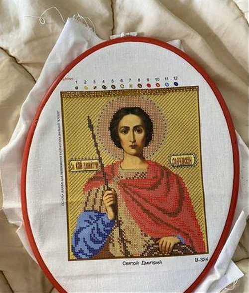 Вышивка бисером. Икона