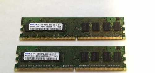 Оперативная память ddr2 2х1Гб (ram)