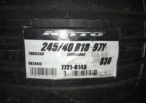 245/40 R18 Nitto NT830
