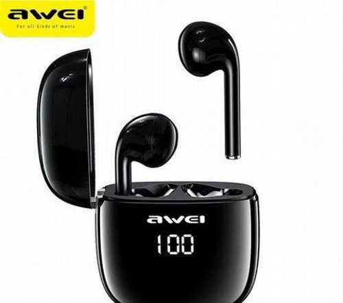 Bluetooth гарнитура Awei TWS T-28P Black