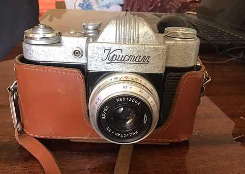 Плёночный фотоаппарат Кристалл 1960 год