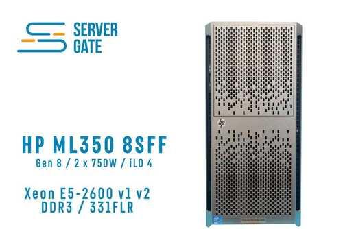 HP ML350 Gen8 8SFF 2 x E5-2697V2 384 GB