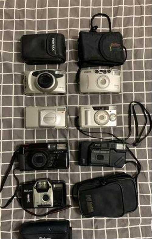 Много пленочных фотоаппаратов