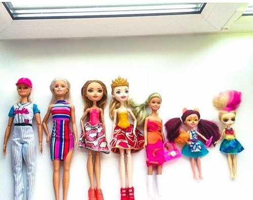 Куклы barbie,ever after high,enchantimals