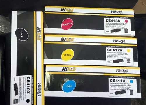 Комплект картриджей CE411A, CE412A, CE413A, CE410X