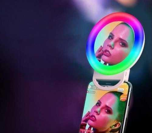 Сэлфи-кольцо RGB с зеркалом