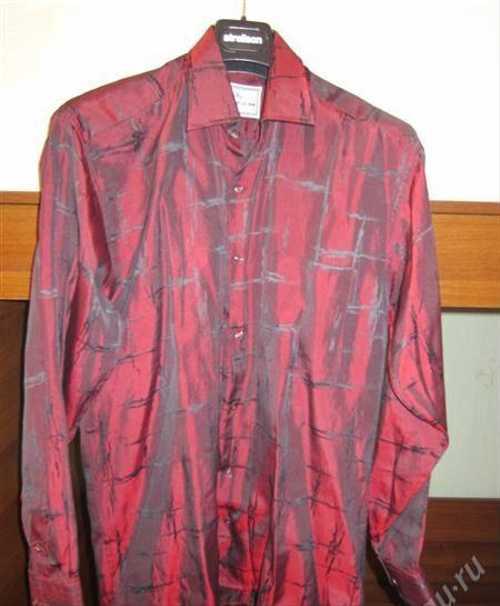 Фирменная рубашка"mikele placido"Цвет хамелеон