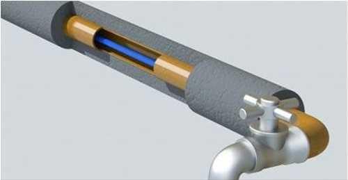 Самрег греющий кабель lGWS 10-2 для обогрева труб