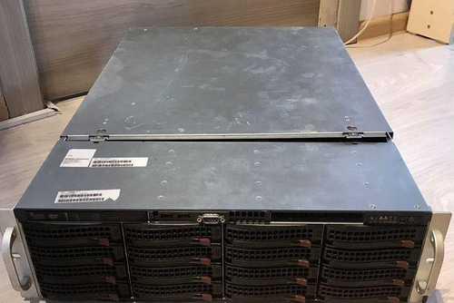 Корпус supermicro 3U cse-836 на 16 дисков 3,5