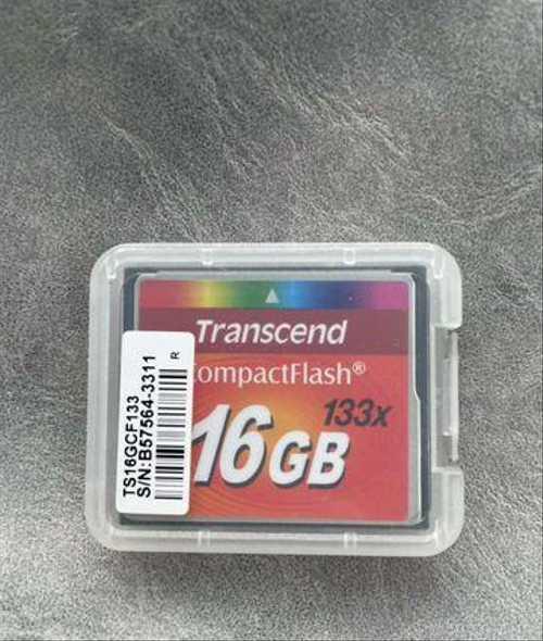 Карта памяти Transcend CompactFlash 133x 16gb