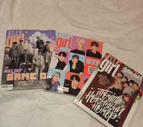 Журналы Elle girl BTS NCT127